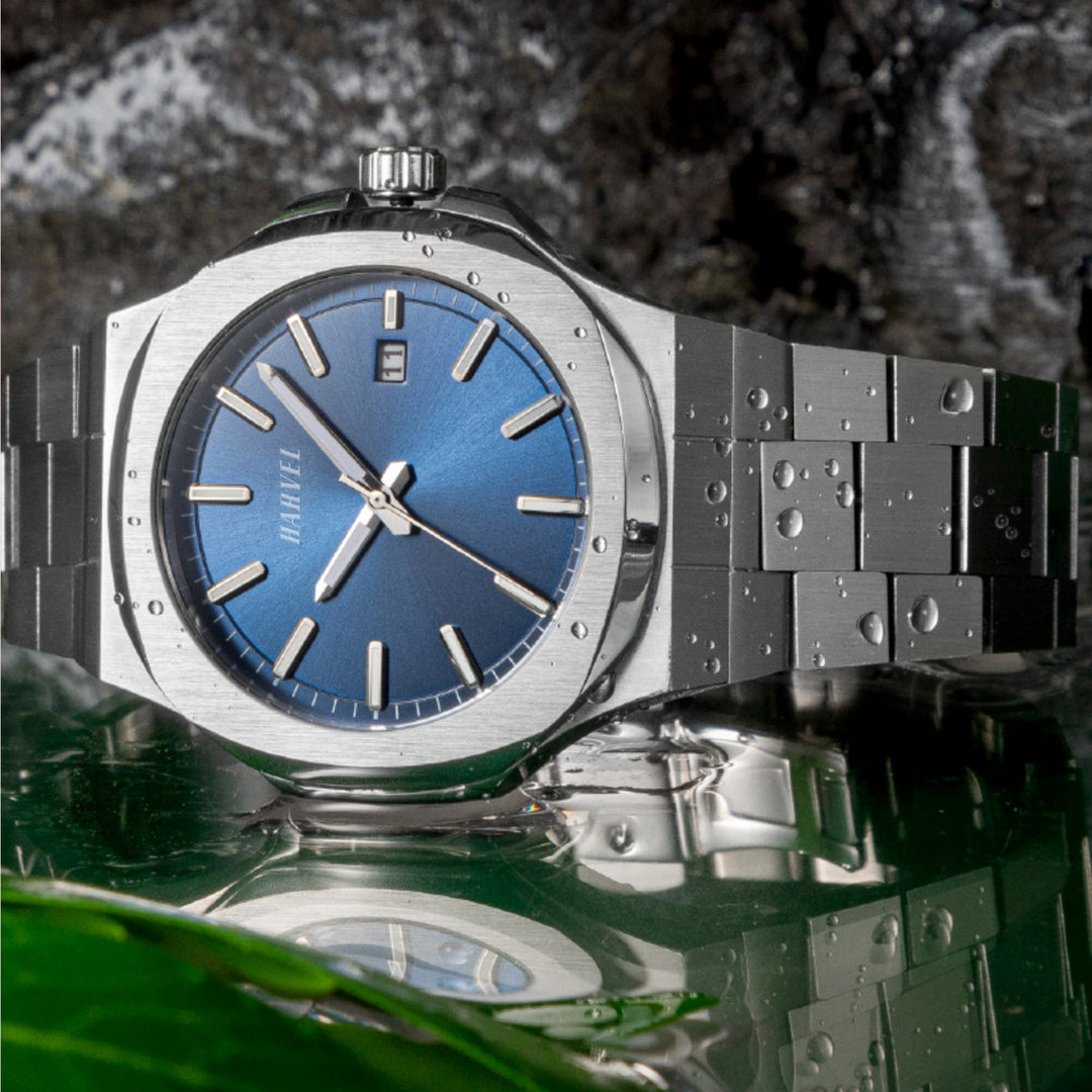HARVEL Planeta in deep blue 43mm Stainless Steel – watchemporium